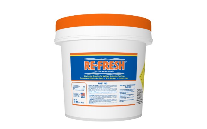 REFRESH 25 lb. Bucket 68% Calcium HypoChlorineite Granules – First ...